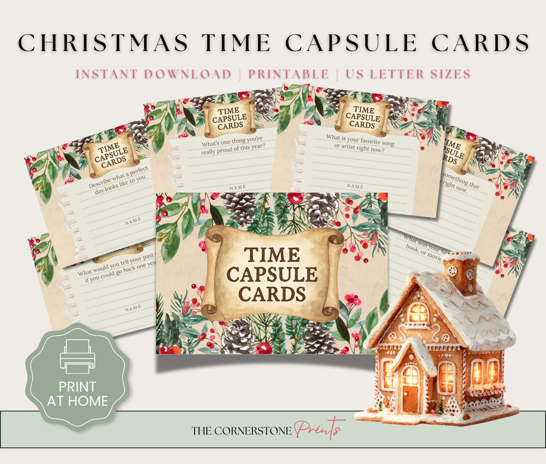 Christmas Time Capsule Printable, Christmas Printable for Kids ...
