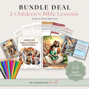 Children's Bible Lessons, Sunday School Activities (printable) - Etsy