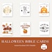 Christian Halloween Bible Verse Cards, Christian Halloween Bag Tags ...