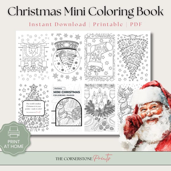 Mini Coloring Book - Etsy
