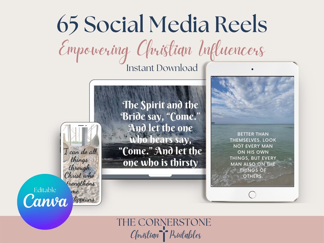 Christian Social Media Posts, 65 Faceless Social Media Posts, Faceless ...