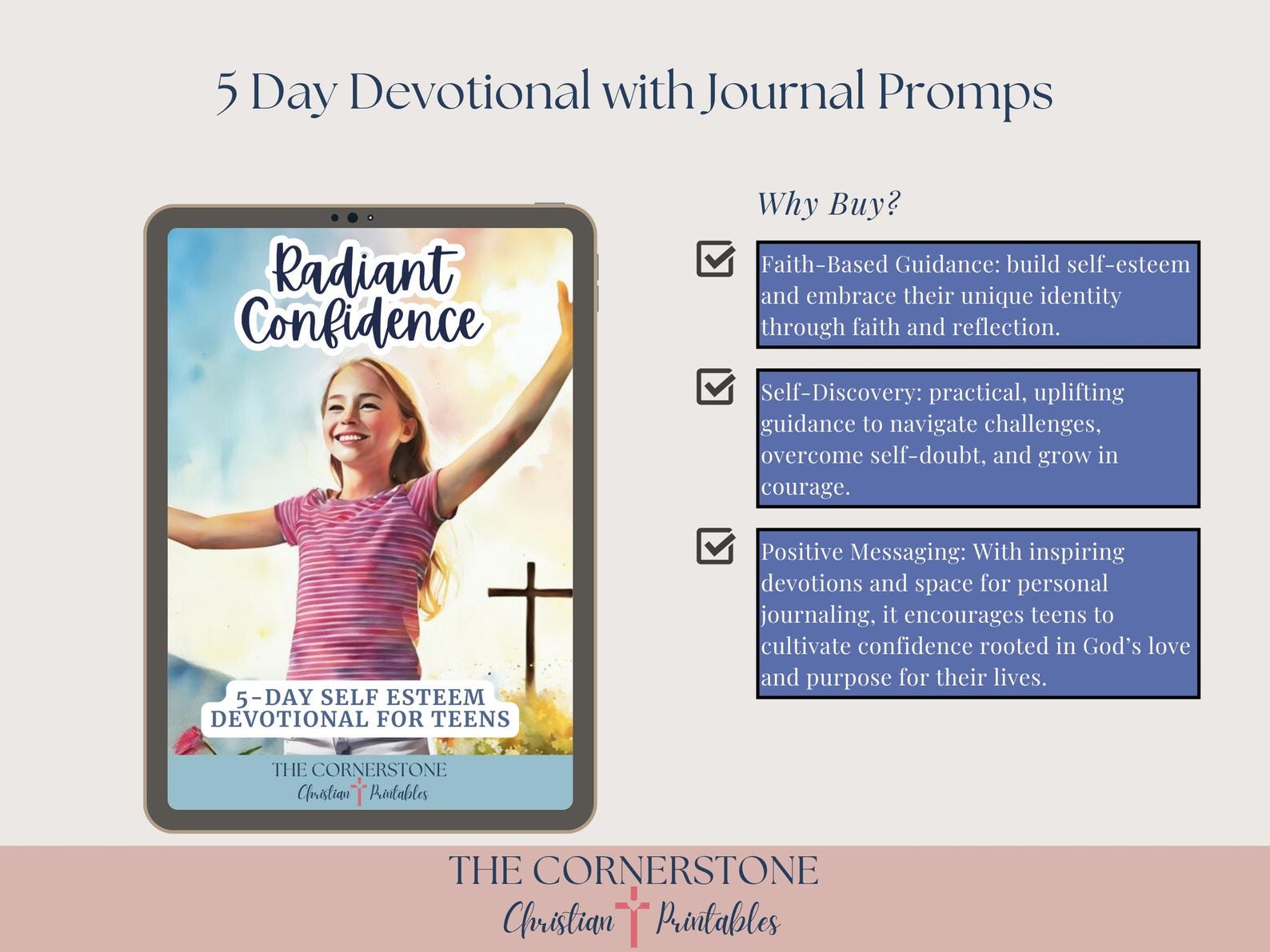 Radiant Confidence Devotional Journal for Teens, Printable Journal ...