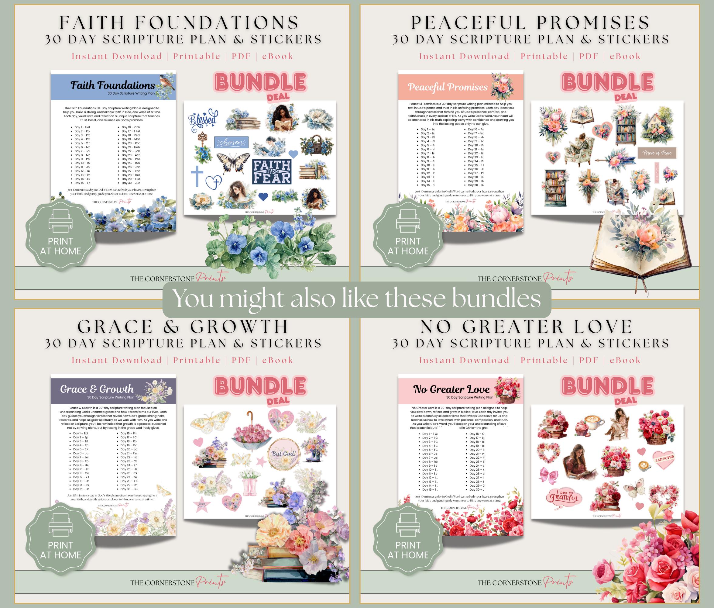 1 Year Scripture Writing Plan, Printable Daily Bible Study (PDF) - Etsy