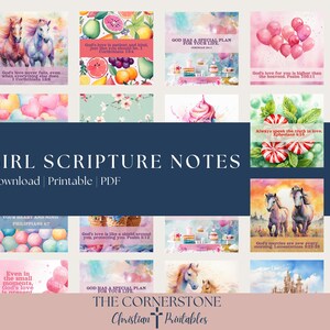 Bundle Deal Children's Note Cards With Bible Verses, Bible Cards for ...