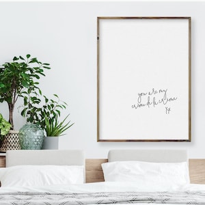 DOWNLOADABLE Prints Typography Prints for Bedrooms 'you - Etsy