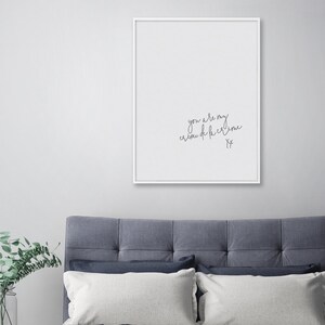 DOWNLOADABLE Prints Typography Prints for Bedrooms 'you - Etsy