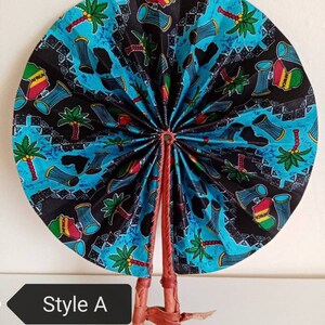ON SALE African Print Hand Fan , Kente Wicker Fan, African Wall Decor ...