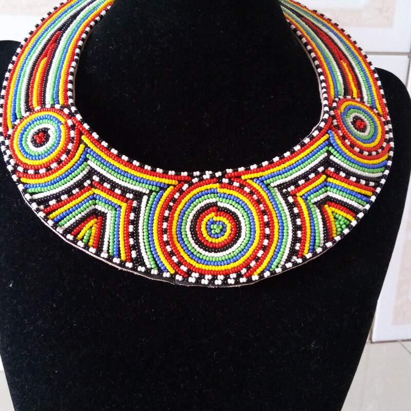 African Bib Necklace - Etsy