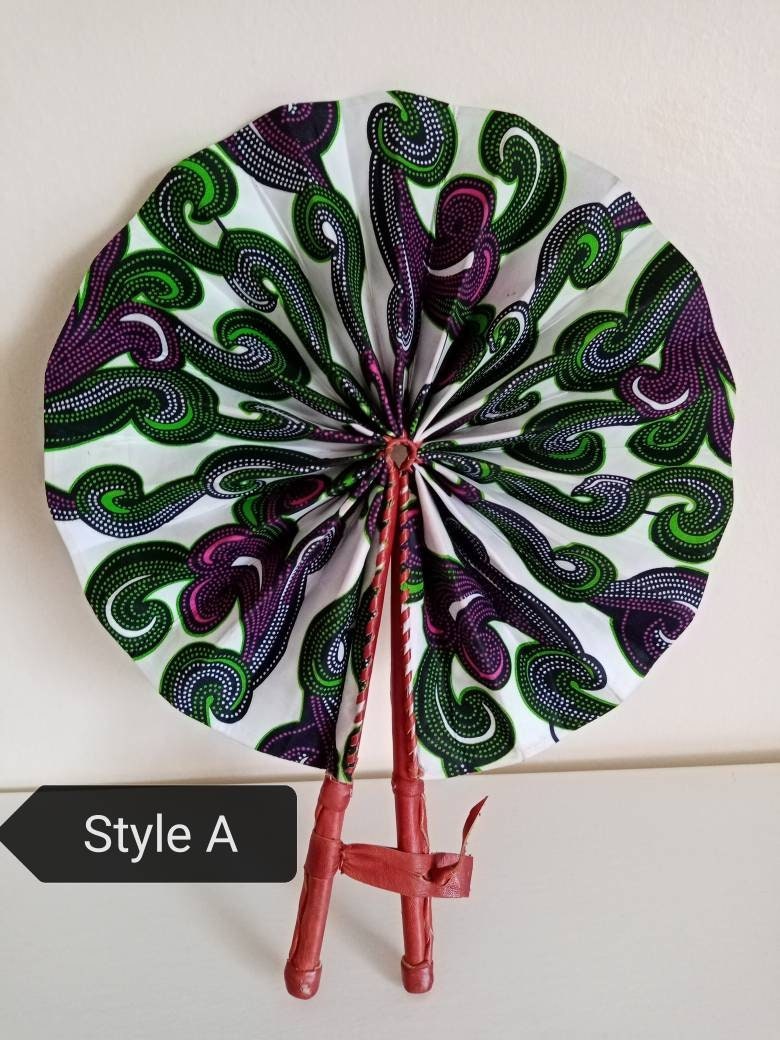 ON SALE African Hand Fan Ankara Wicker Fan African Wall - Etsy