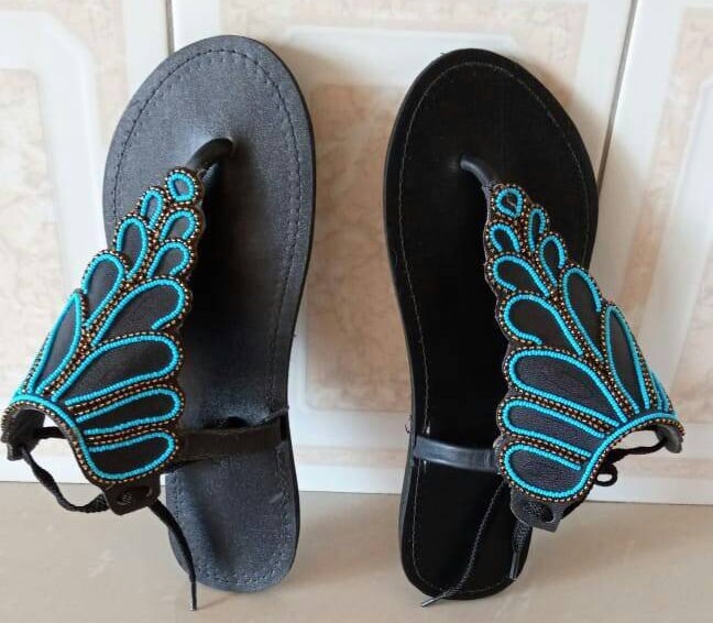 ON SALE African Masai Sandals Beaded sandals Summer sandals | Etsy