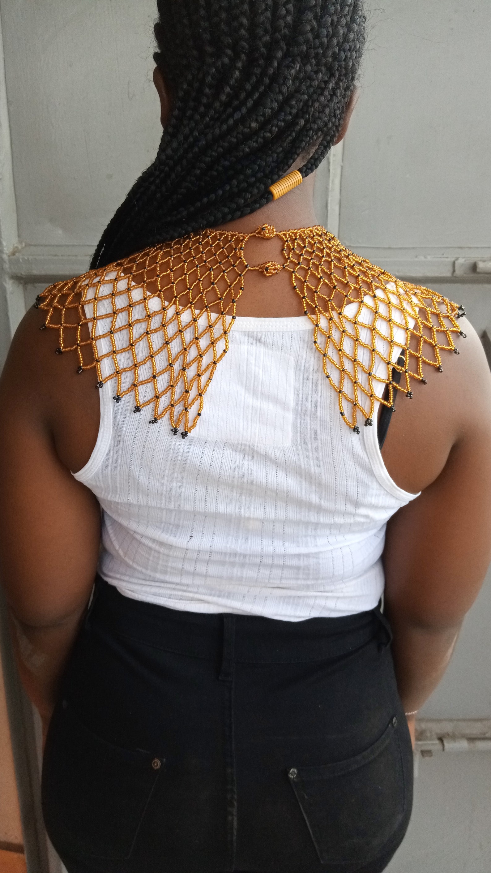 ON SALE African Beaded wedding necklace Zulu Cape necklace | Etsy
