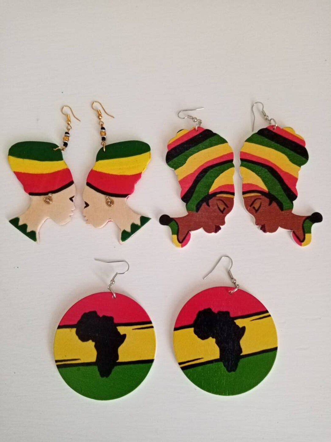 ON SALE Wooden Earrings, African Earrings, Masai Earrings, Earrings for ...