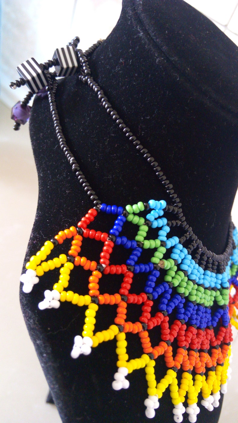 ON SALE African Bib Jewelry African Beaded Necklace Maasai - Etsy