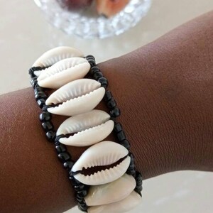 ON SALE Cowry Shell Bracelet, Sea Shell Bracelet, Cowrie Shell Bracelet ...