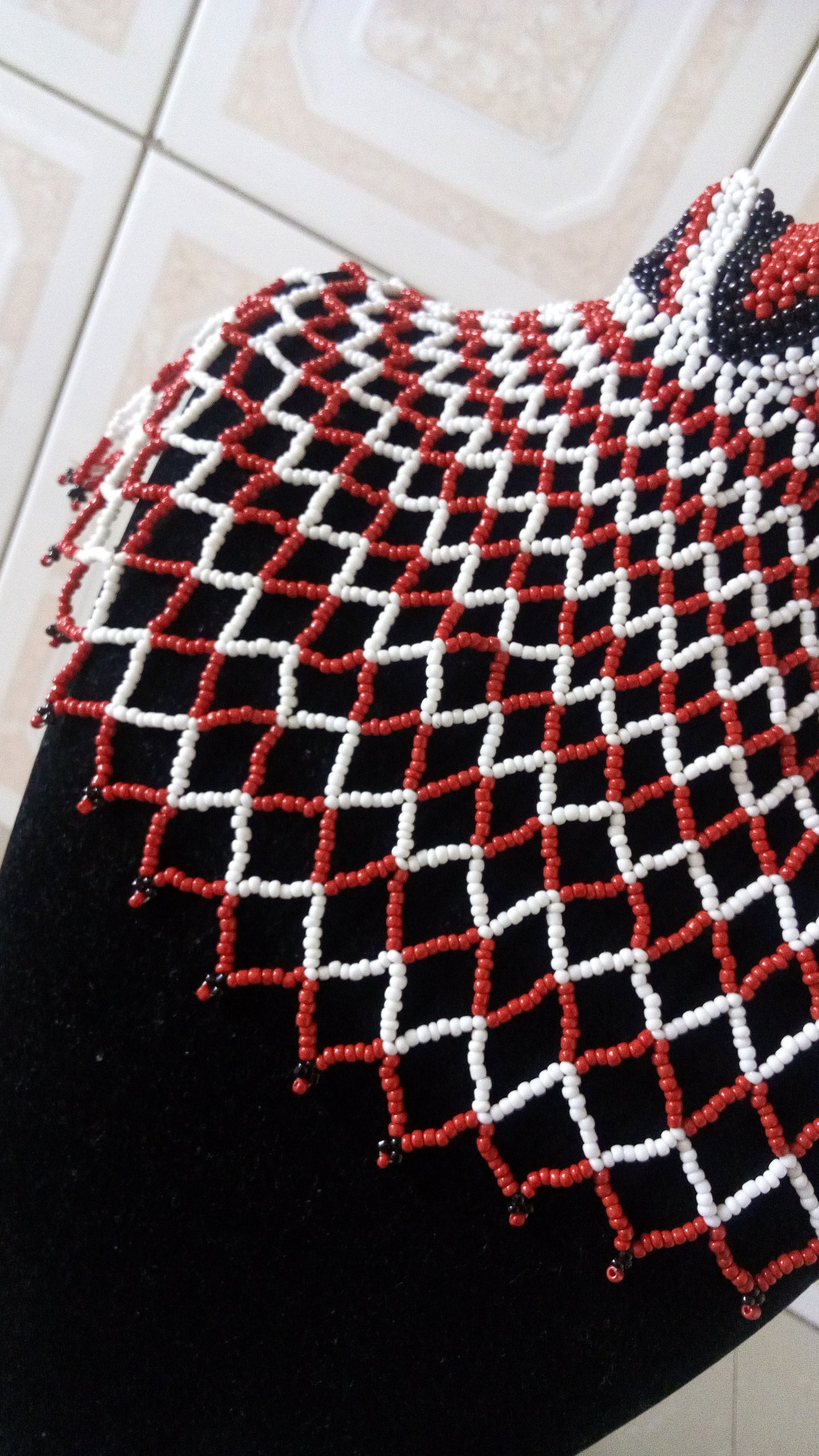 ON SALE African Bib Necklace Dainty Beaded Necklace Women - Etsy