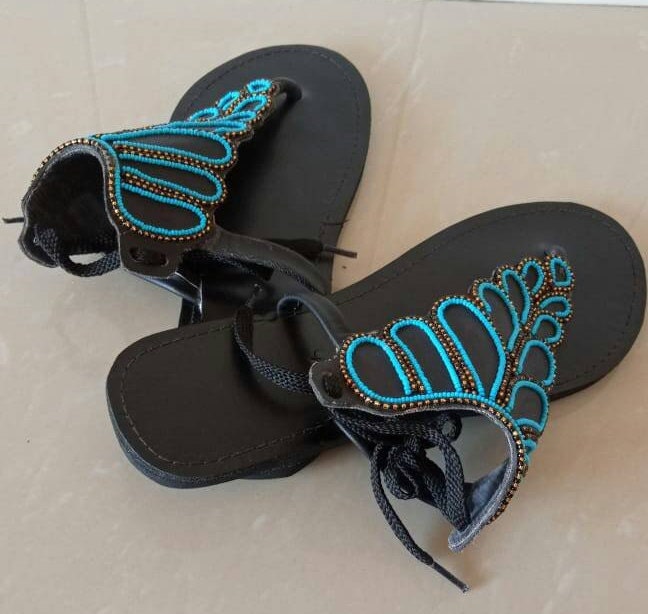 ON SALE African Masai Sandals Beaded sandals Summer sandals | Etsy