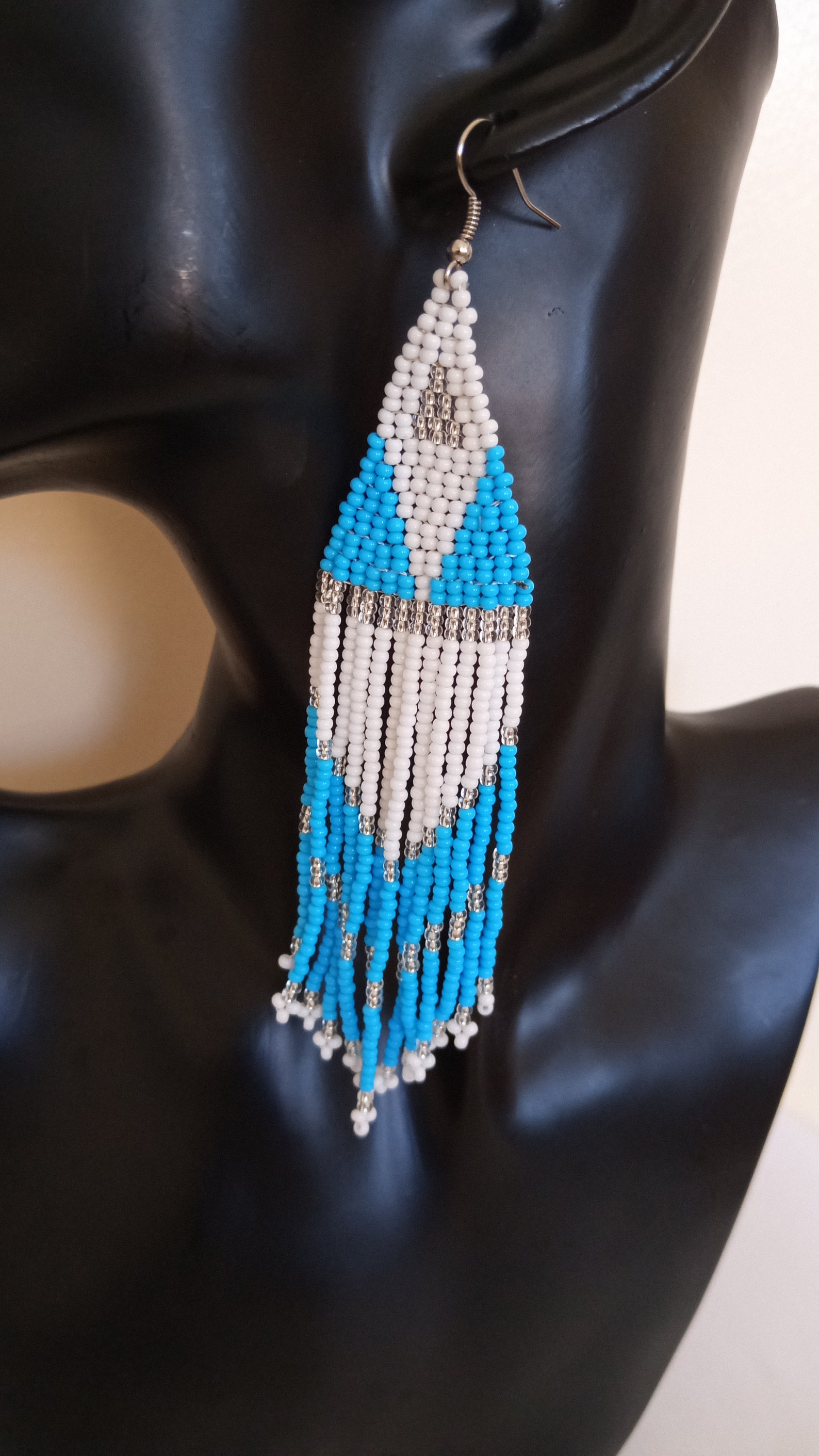 ON SALE African Style Beaded Earrings Boho Tribal Earrings - Etsy
