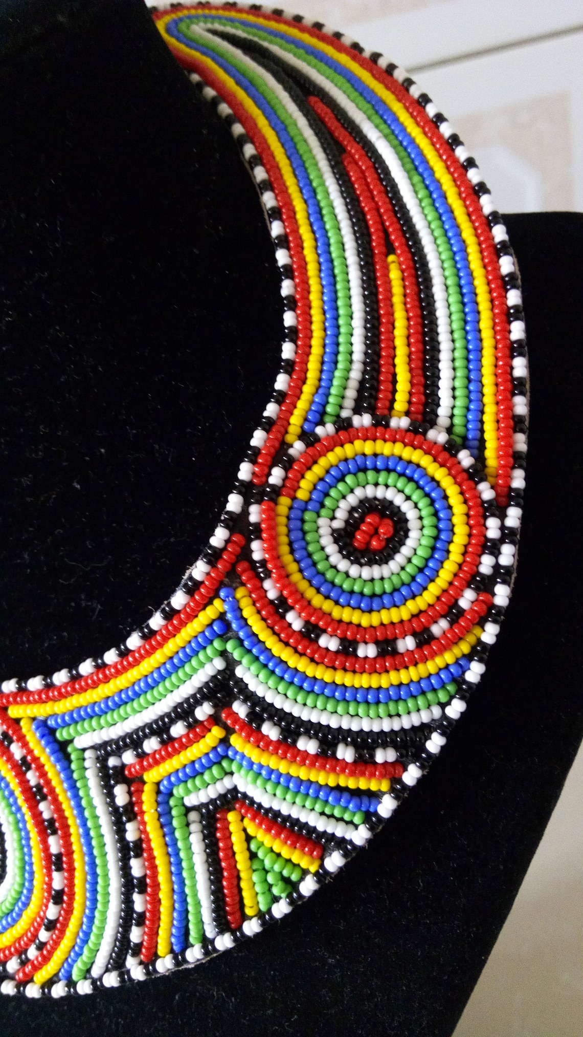 ON SALE African Beaded Jewelry Boho Jewelry Bib Necklace | Etsy