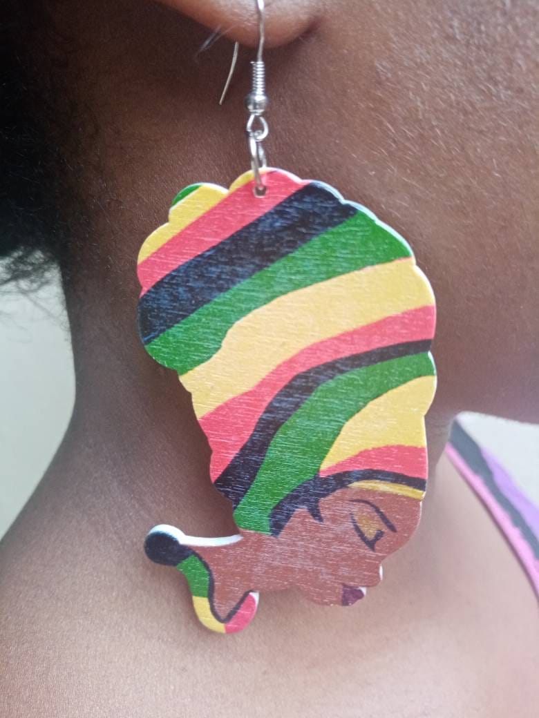ON SALE Wooden Earrings African Earrings Masai earrings | Etsy