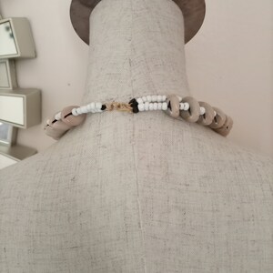 Small African Shell Necklace, Handmade Cowrie Necklace, Natural Shell ...