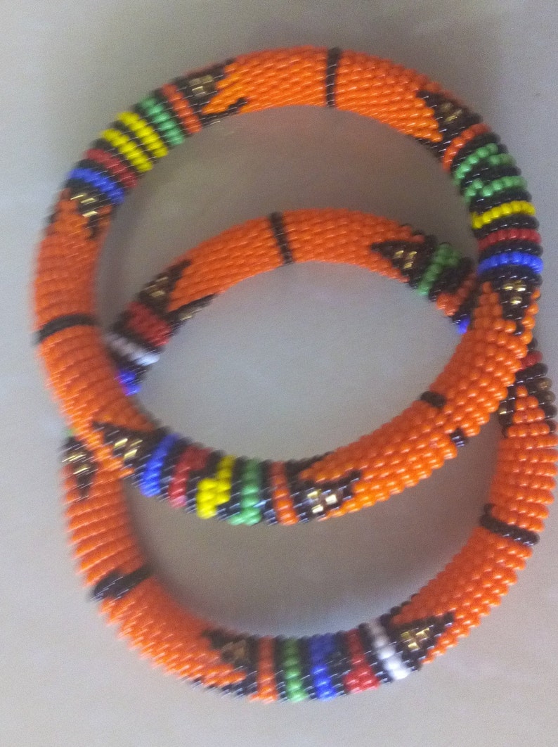 On Sale African Beaded Bracelets Zulu Bracelets Masai Etsy