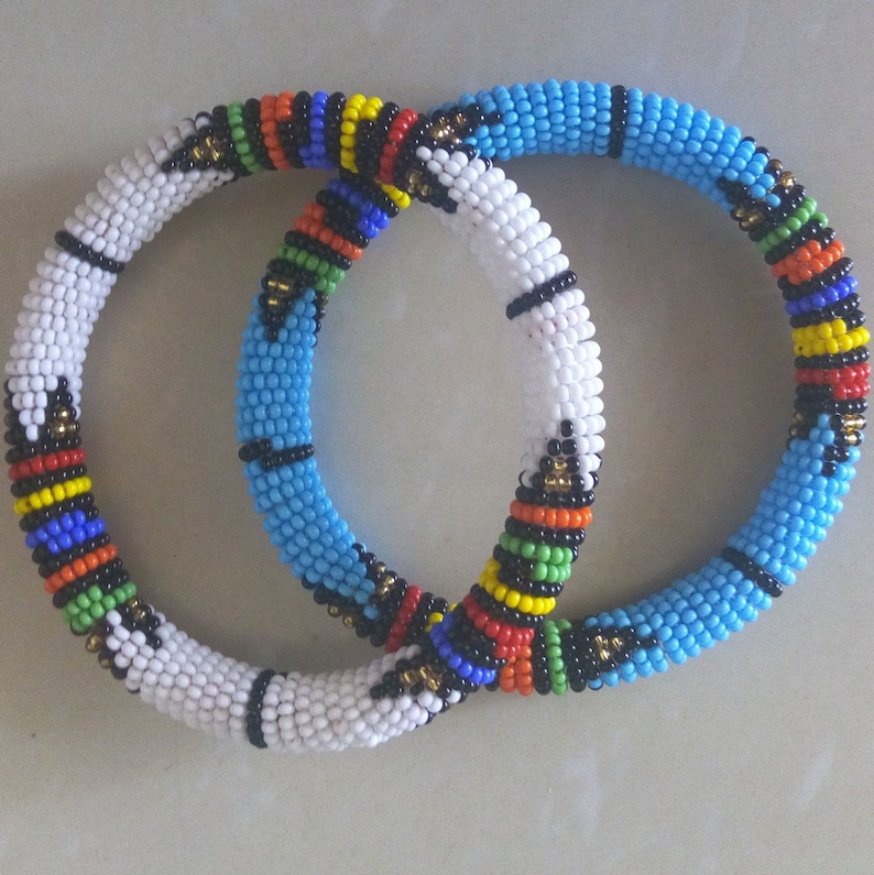 On Sale African Beaded Bracelets Masai Bracelets African Etsy