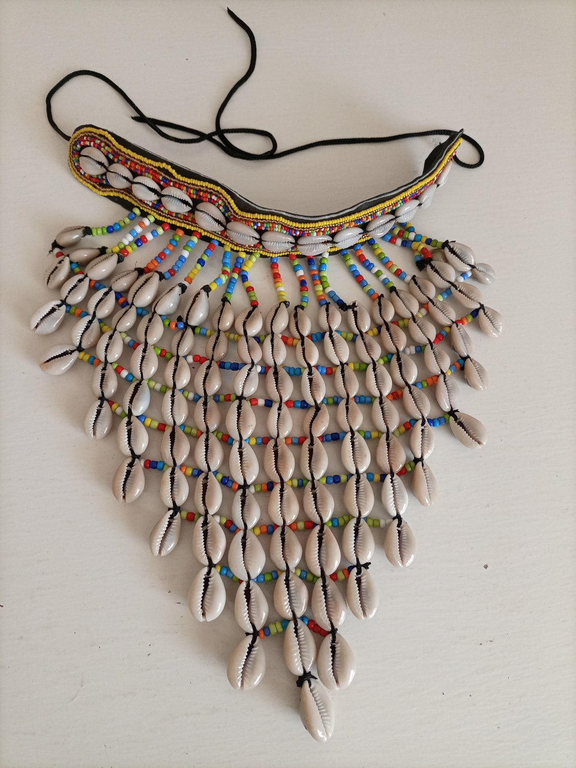 African Shell Necklace Handmade Cowrie Necklace Natural - Etsy