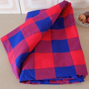 ON SALE African Fabric Masai Shuka, Maasai Fabric Print, African Print ...