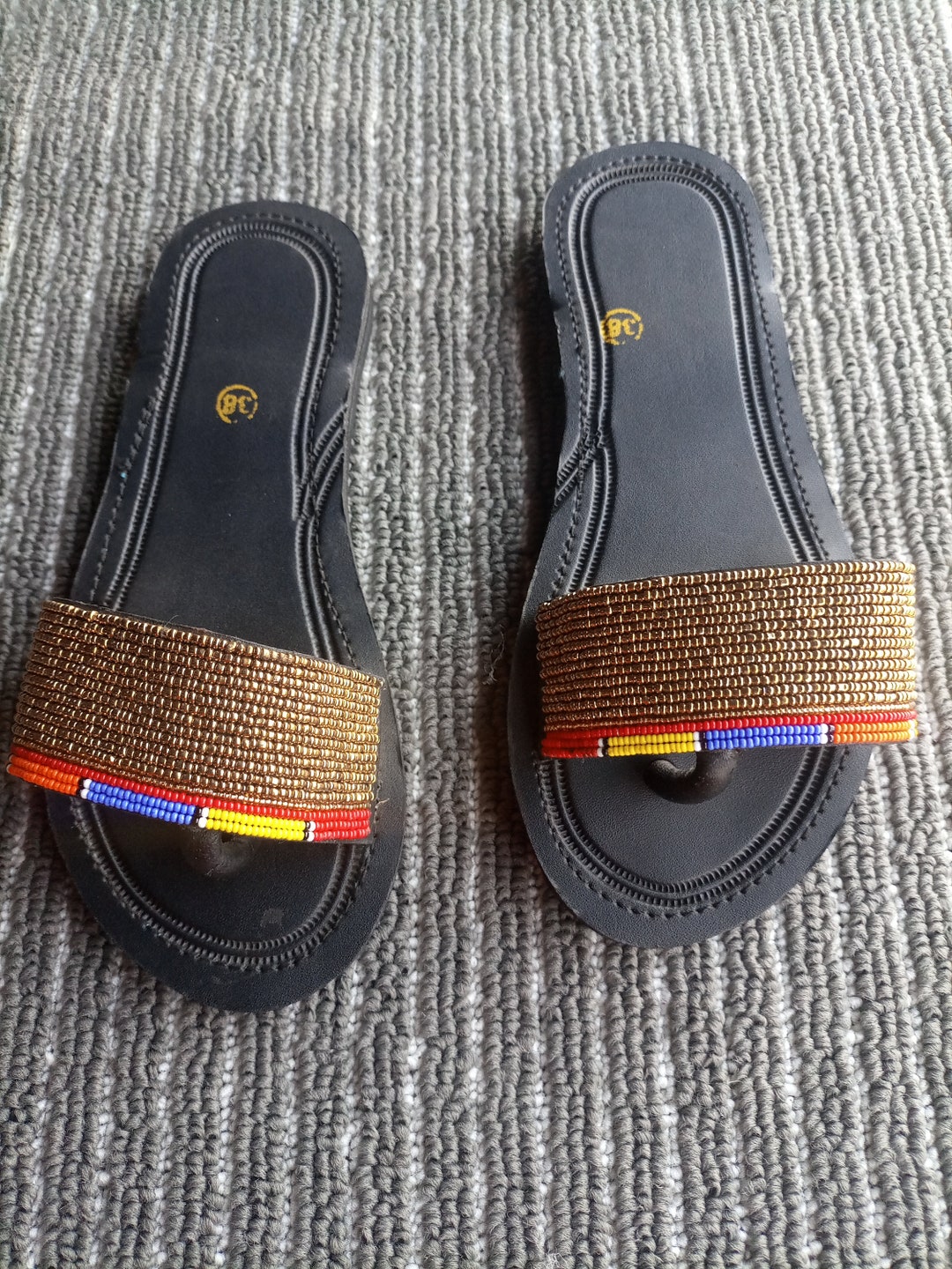 Handmade Sandals, Maasai Beaded Shoes, Women Sandals, African Sandals ...