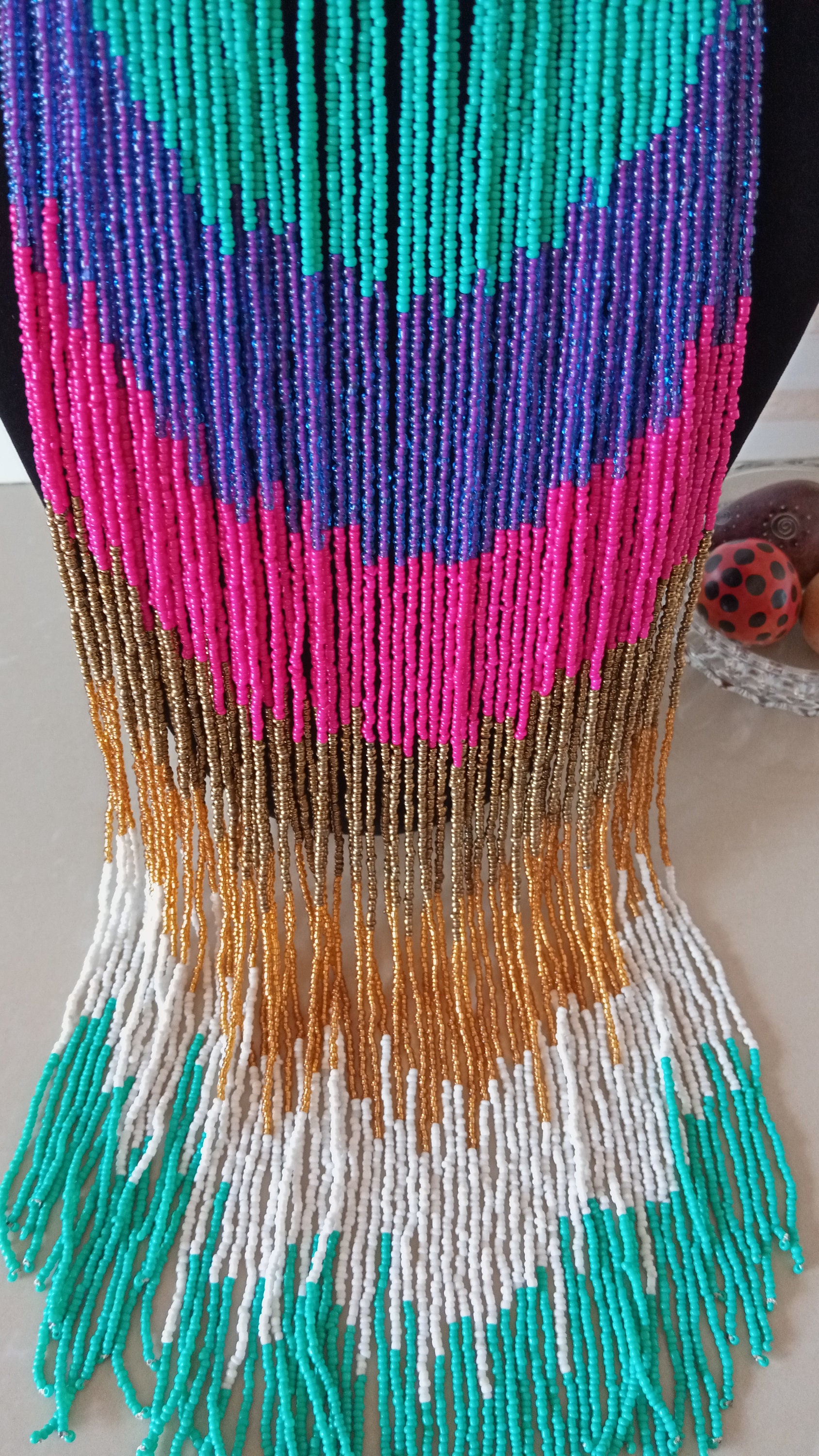 ON SALE African Maasai Handmade Beaded Necklace African | Etsy