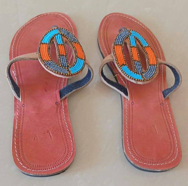 ON SALE African Beaded Sandals Handmade Sandals Masai - Etsy