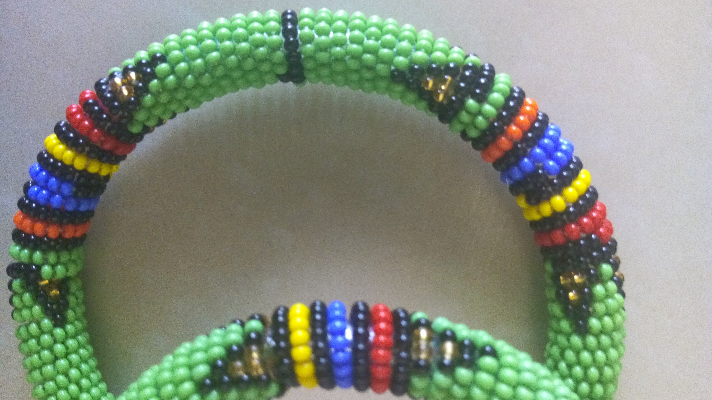ON SALE Zulu Beaded Bracelets African Jewelry Green - Etsy