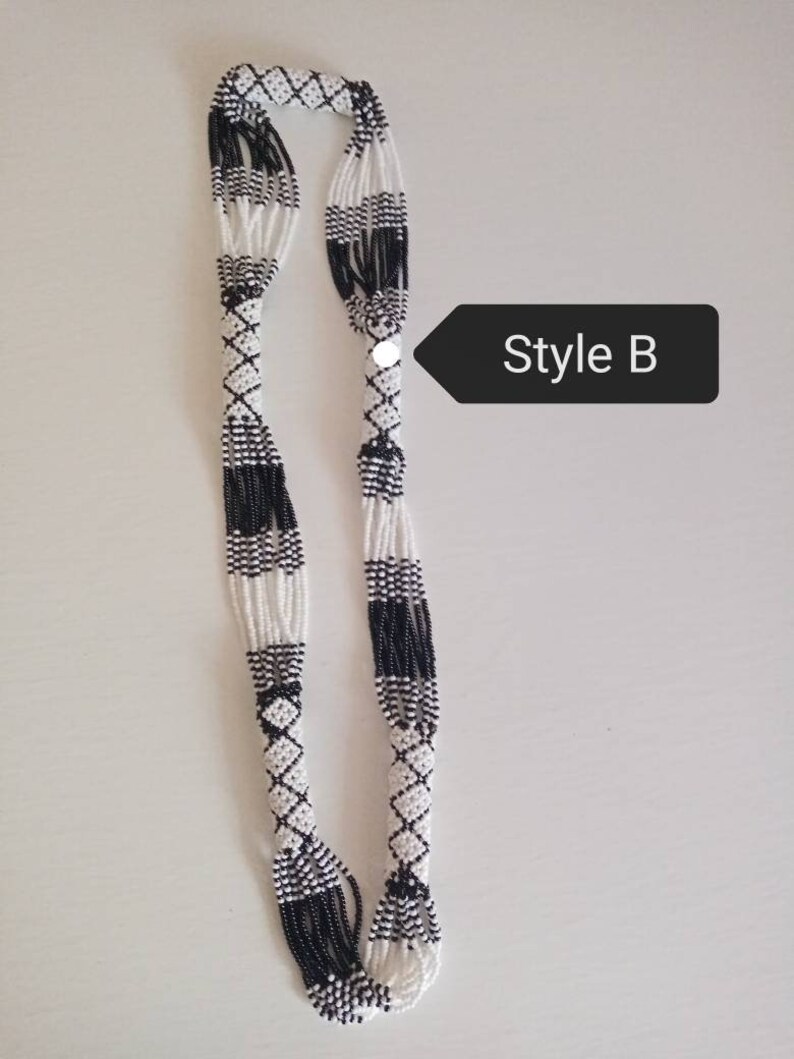 On Sale African Beaded Zulu Necklace Necklaces Multistrand Etsy