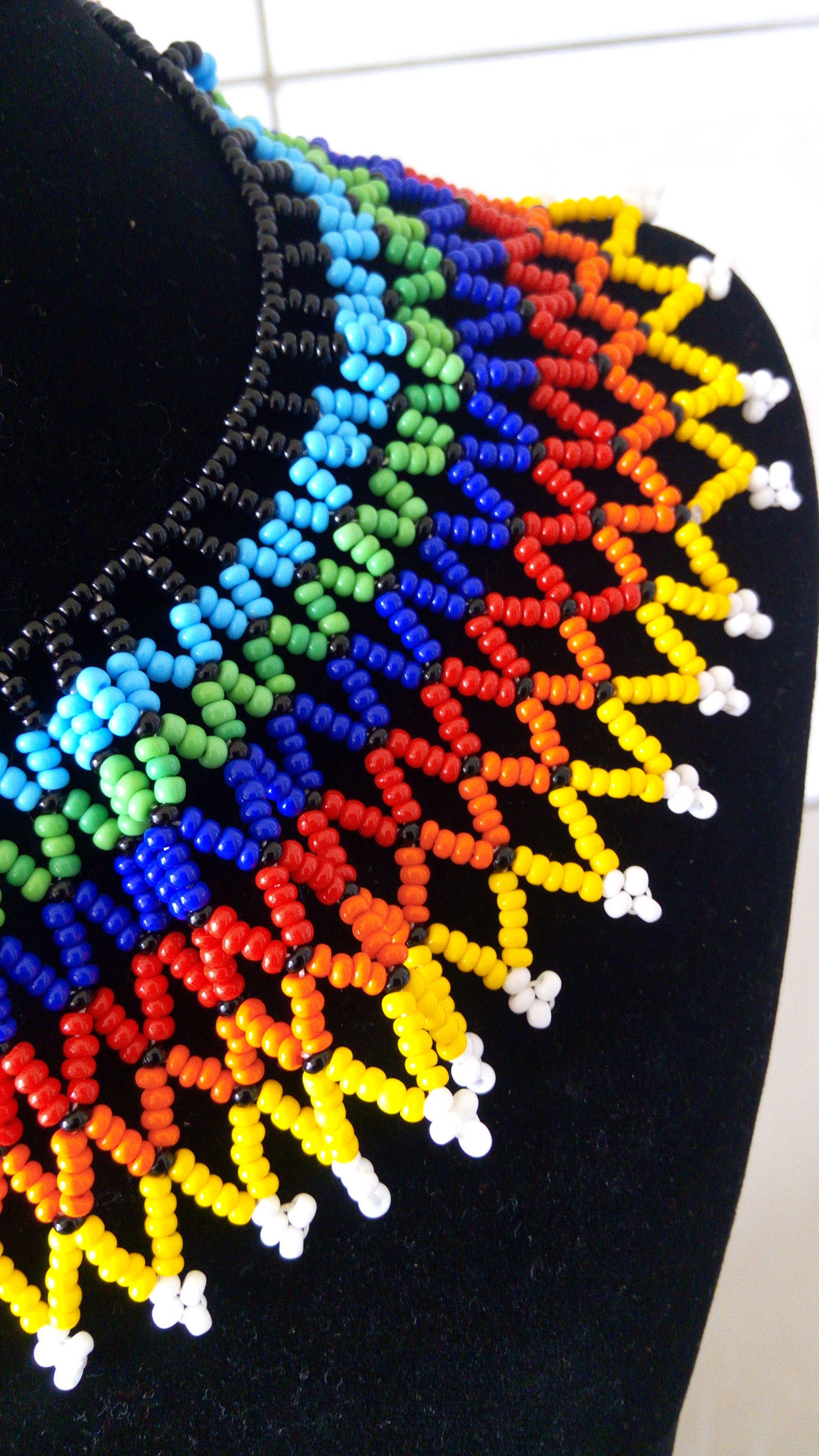 ON SALE African Bib Jewelry African Beaded Necklace Maasai - Etsy