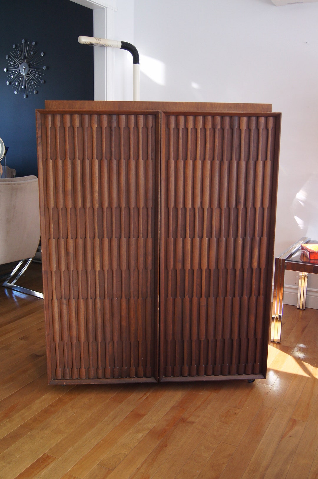 Vintage Teak Wood Cabinet-mcm Cabinet-teak Wood Cabinet-made in Canada ...