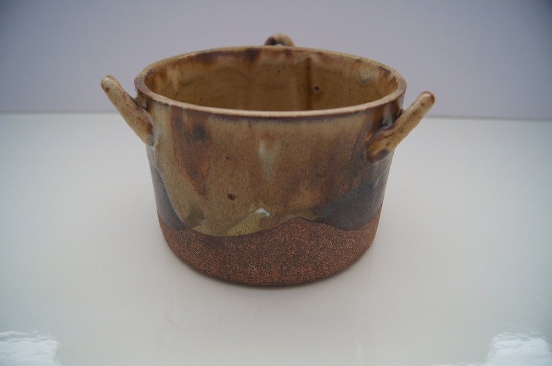 Vintage Made in Japan Stoneware- Three Handle Pot Made in Japan ...