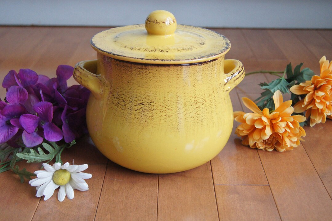 De Silva D'umbria ITALY Terracotta LARGE 2 Quart Red Bean Pot ...