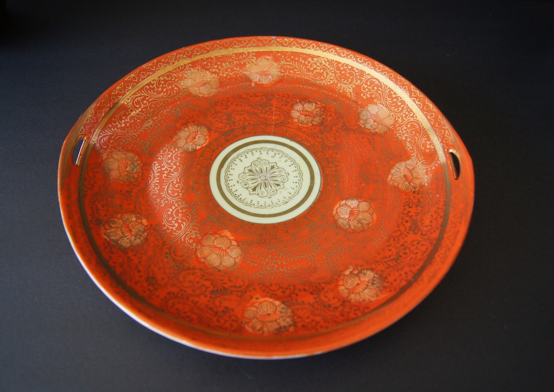 Vintage Porcelain Japan Pastry Plate Ornate Porcelain Made in - Etsy