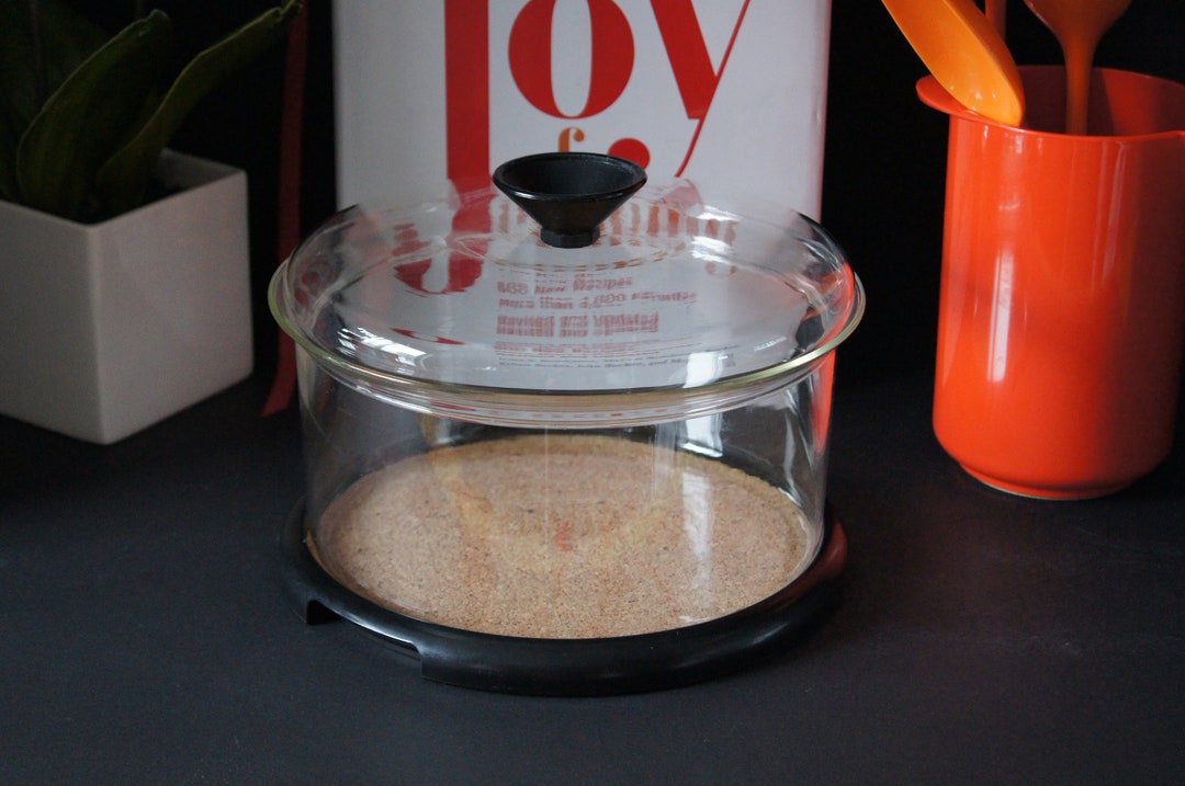 Vintage Bodum Baking Casserole Glass Dish W/lid Cork Plastic Base ...