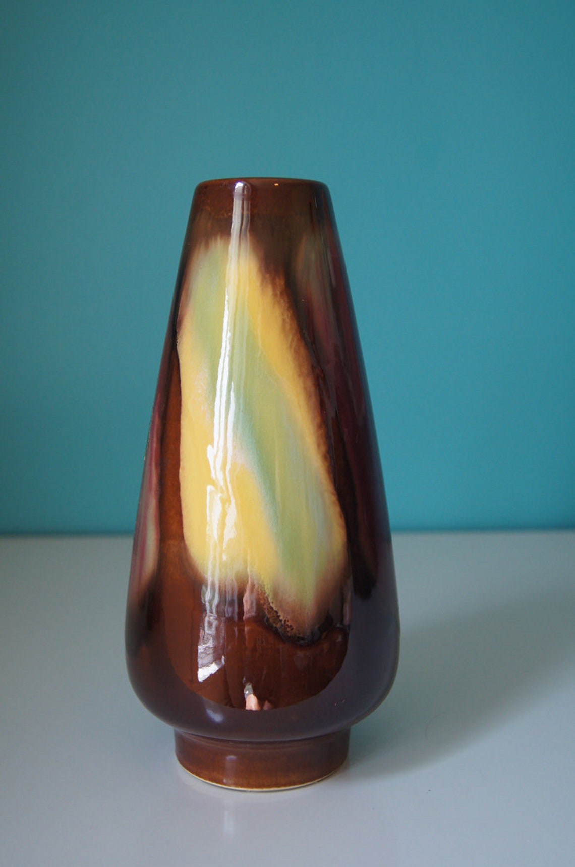 Mid Century Modern Dumler-breiden-keramische Vase-ceramic High Gloss ...