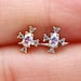 Super Tiny Crown CZ Piercing, Dainty Earring, Tiny Cartilage Earring ...