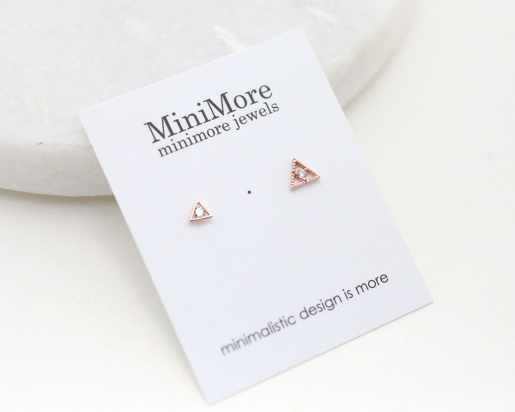 10K Solid Gold Piercing Triangle Cartilage Earring Triangle | Etsy