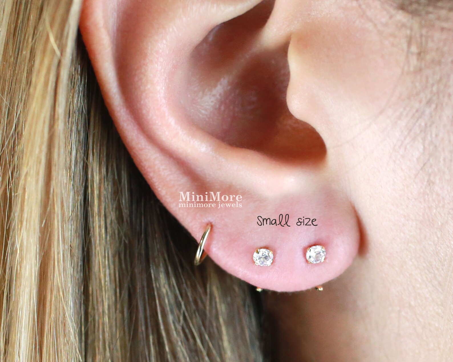 Super Tiny Cartilage Hoop Adjustablesurgical Steel CZ - Etsy