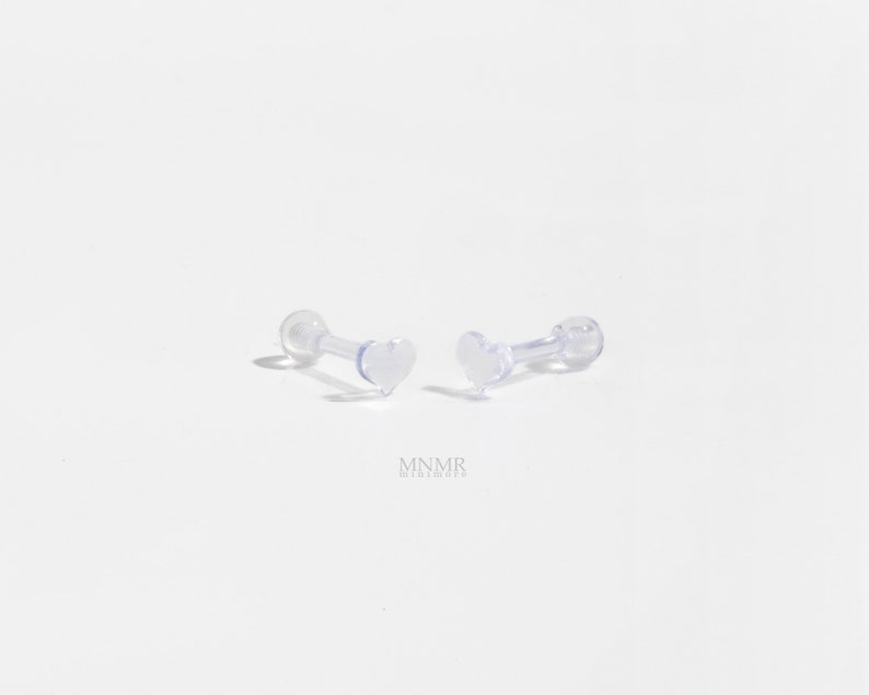 Hypoallergenic Clear Barbell, Clear Jelly Piercing, Cartilage Earring ...