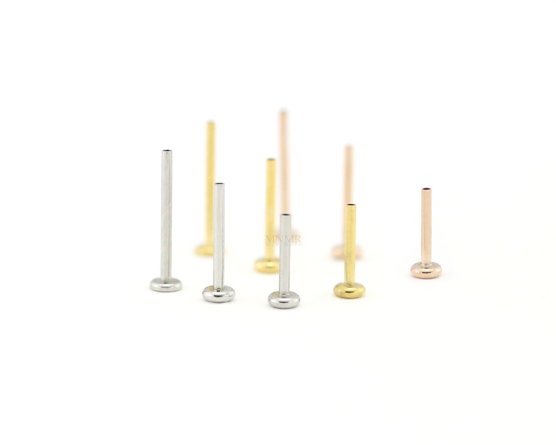 316L Surgical Steel Push Pin Replacement Flat Backing Flat - Etsy