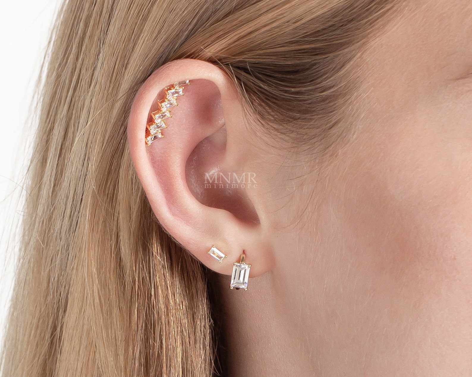 Flash Sale CZ Bar Piercing Bar Earring Inner Conch Earring - Etsy