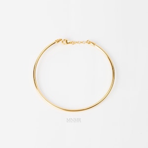 925 Sterling Silver Plain Bangle Bracelet, Layering Bracelet, Silver Bracelet, Vermeil Gold ...