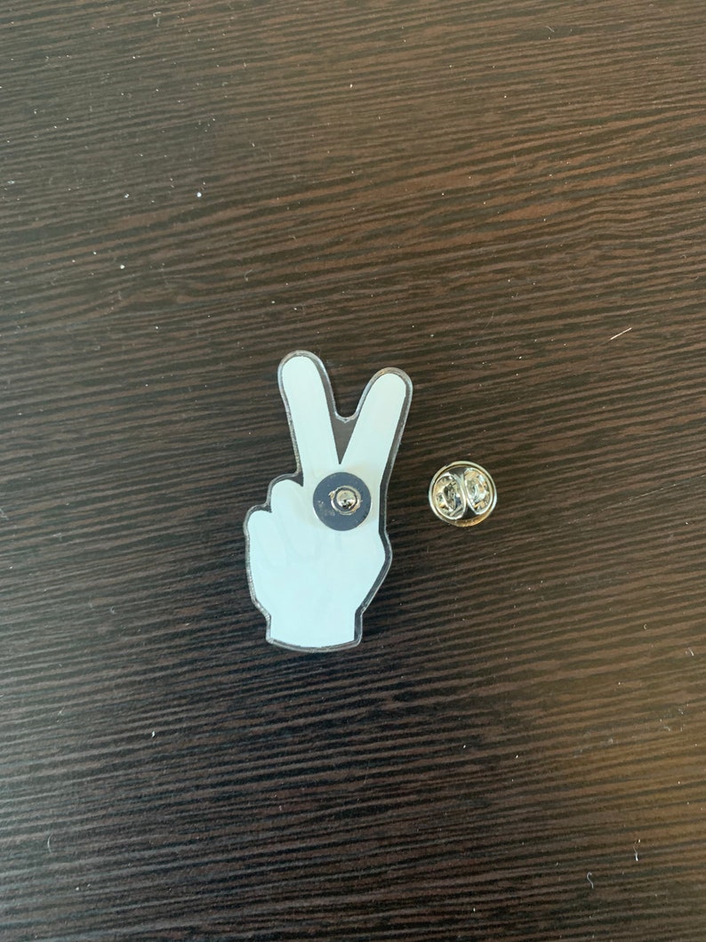 Tie Dye Peace Sign Acrylic Pin - Etsy