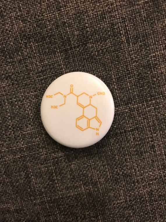 LSD Pinback Button LSD Molecule Chemical Composition Pin - Etsy