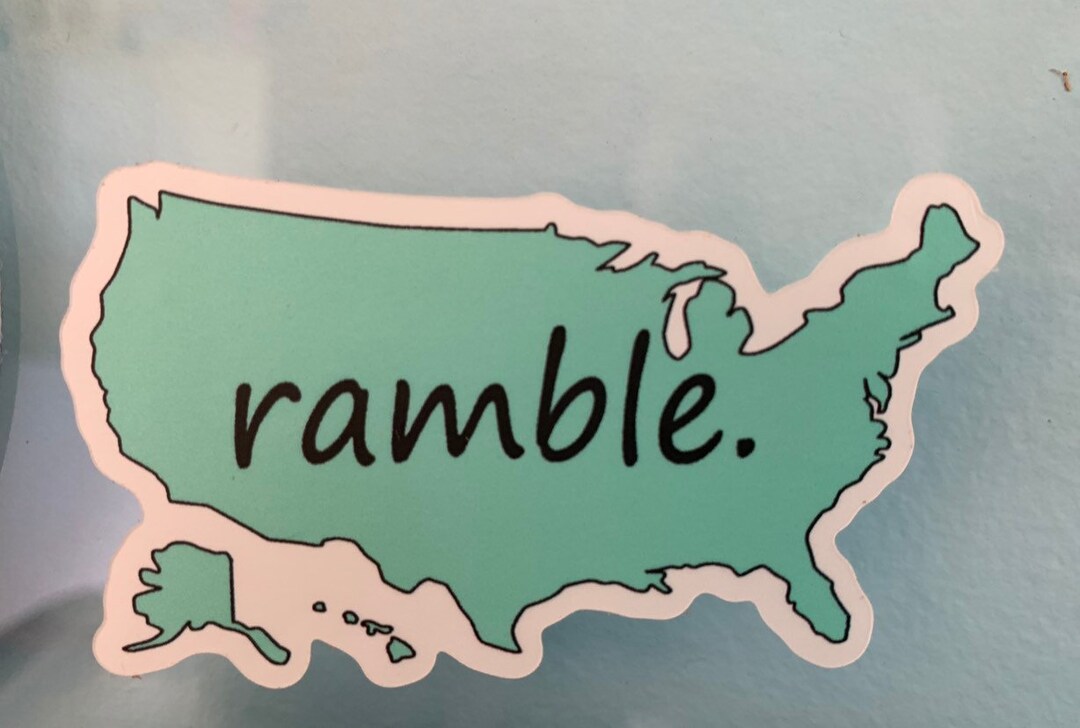 United States "ramble" Sticker - Etsy
